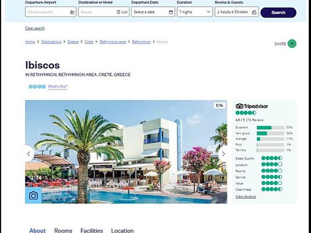 Hotel Ibiscos Garden - Krit - Retimno grad